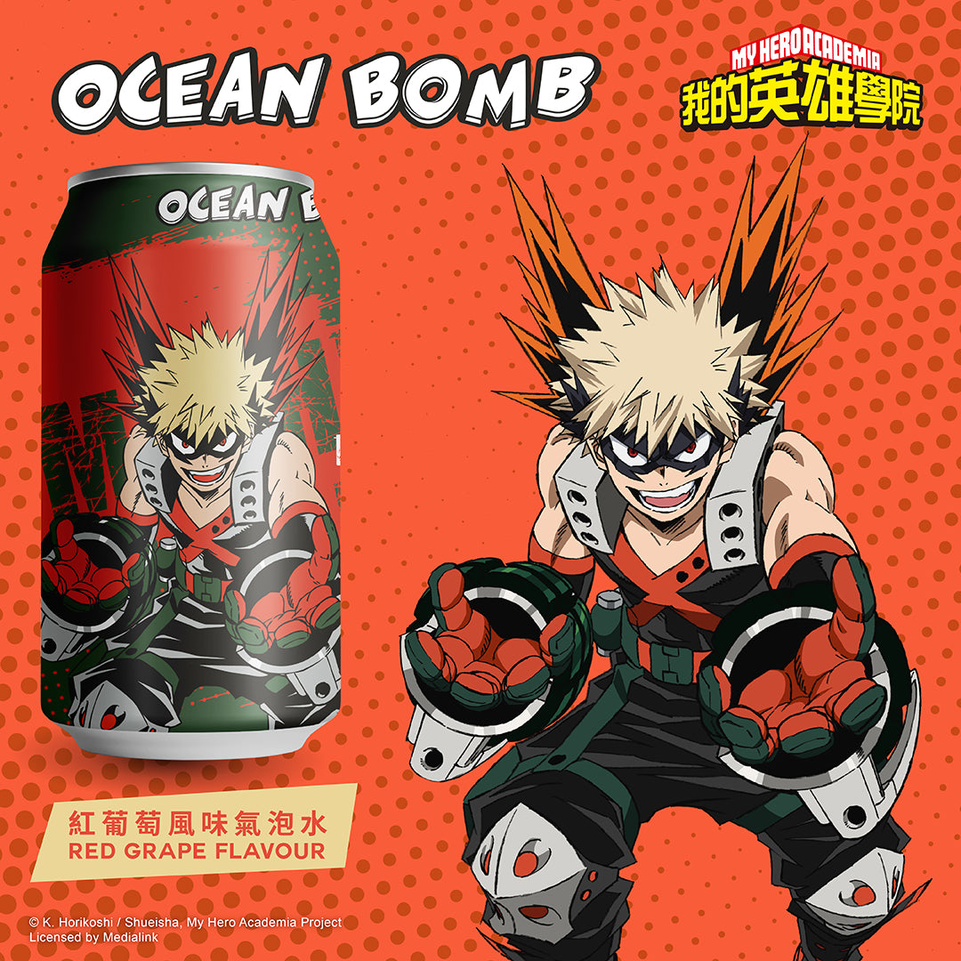 Ocean Bomb - My Hero Academia KATSUKI BAKUGO Red Grape Flavour / Bevan ...