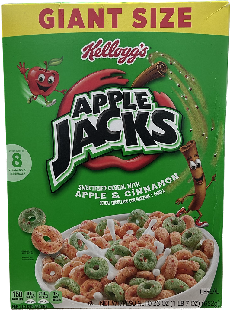Kellogg's - Apple Jacks Cereal - Apple & Cinnamon ( Mela e Cannella) 6 ...