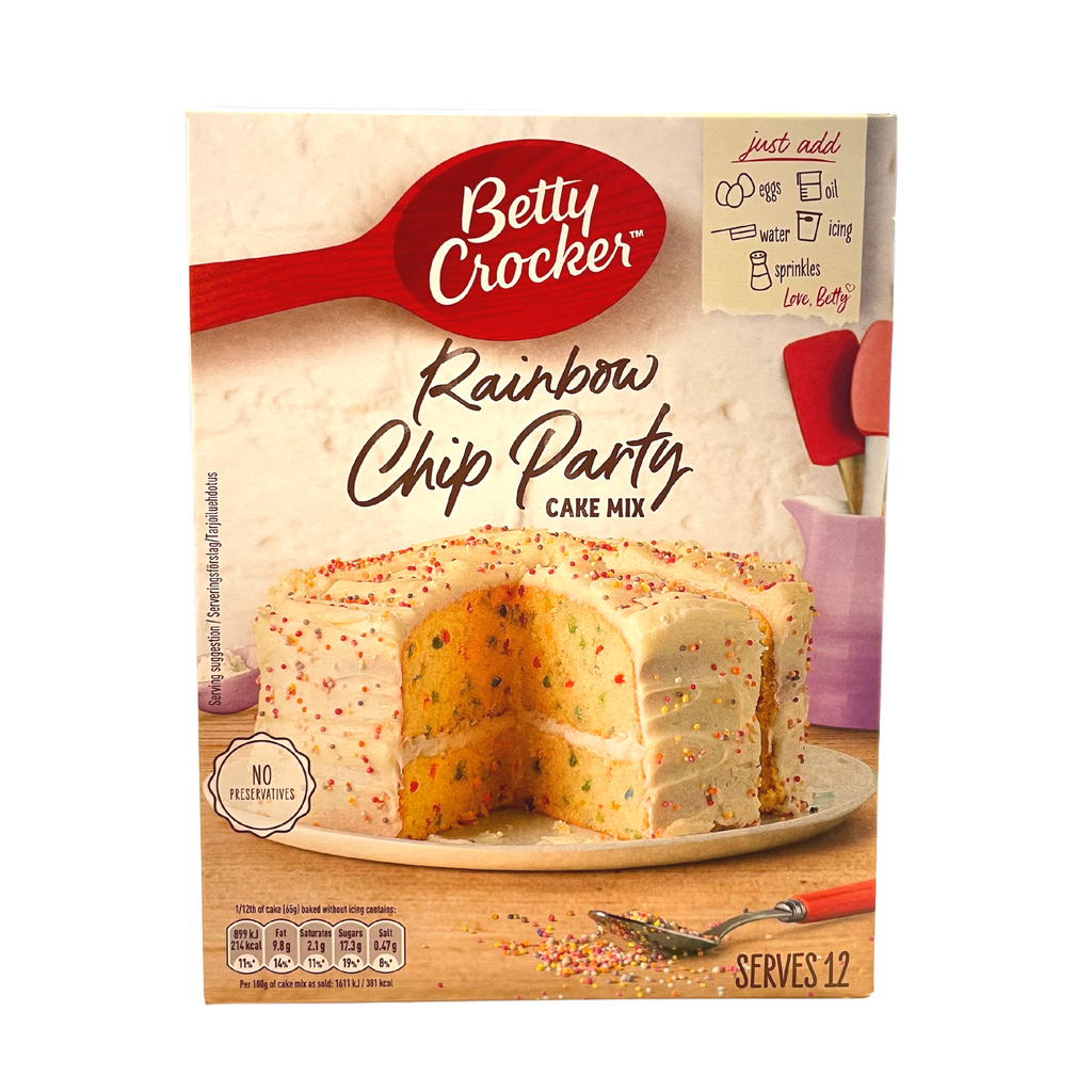 Betty Crocker - Rainbow Chip Party Cake Mix 425g – Acquista Online al ...
