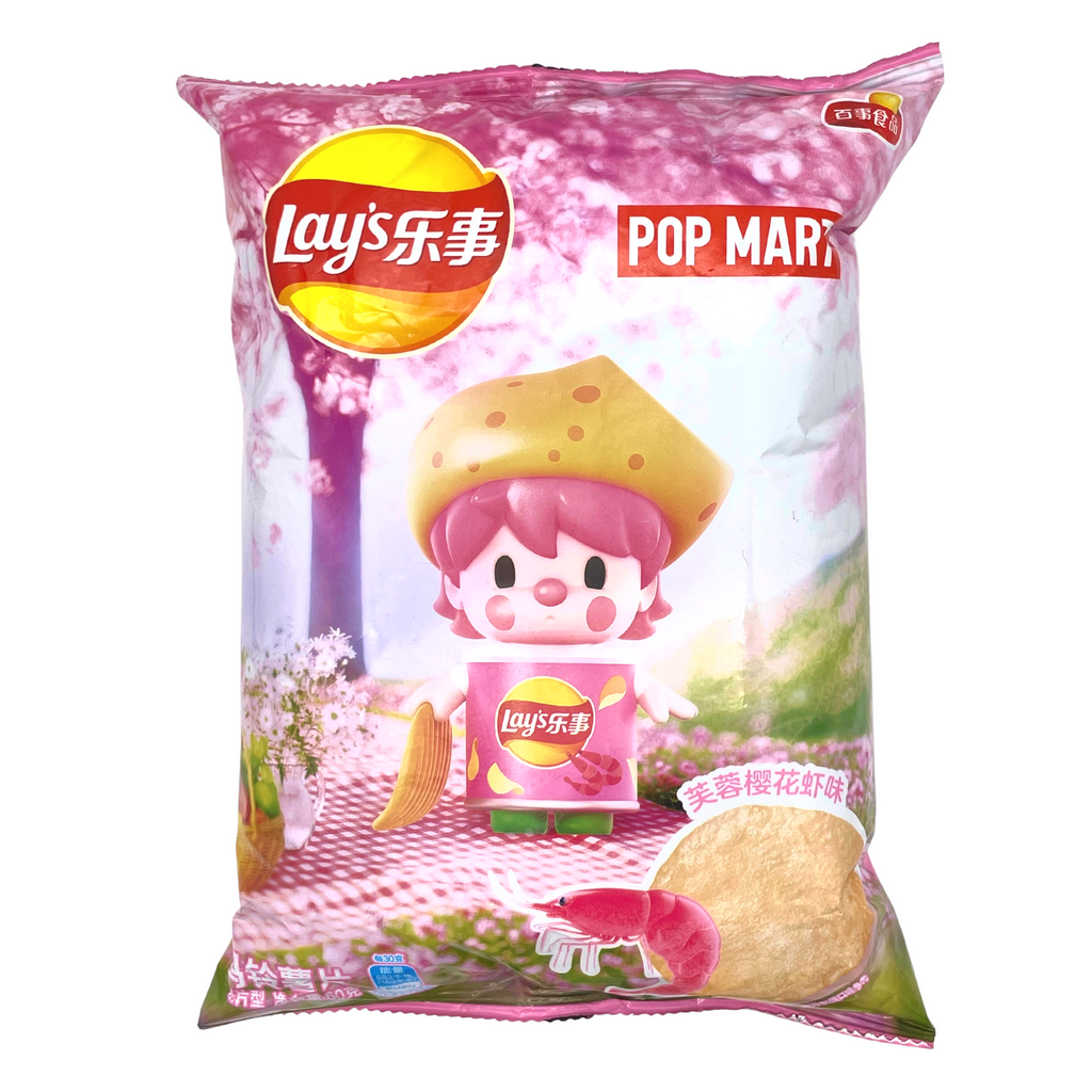 Lay’s x Pop Mart - Patatine gusto Gambero Sakura 60g Chinese Import ...
