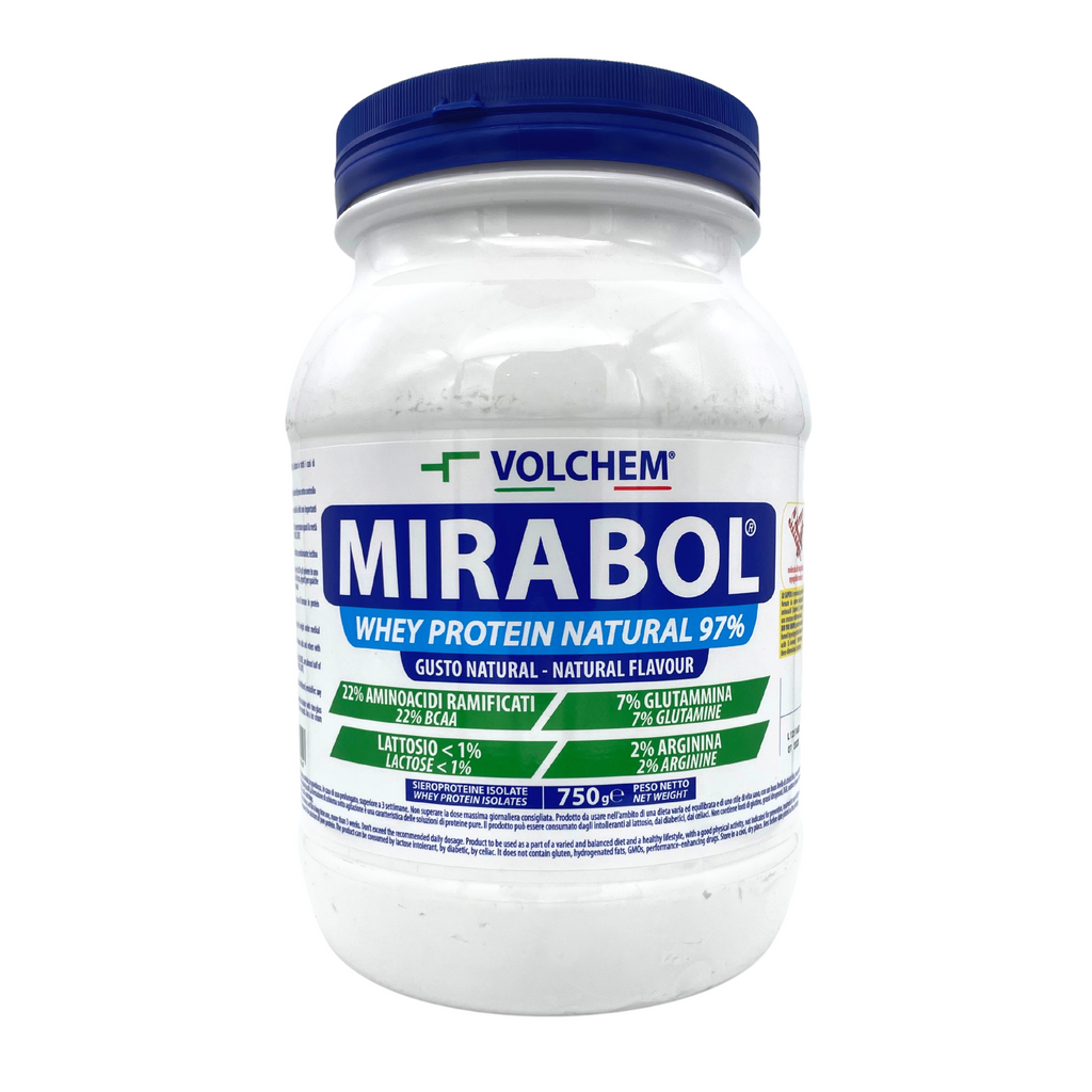 Volchem Mirabol Whey Protein 97% - Proteine Siero del Latte 750g Natur ...